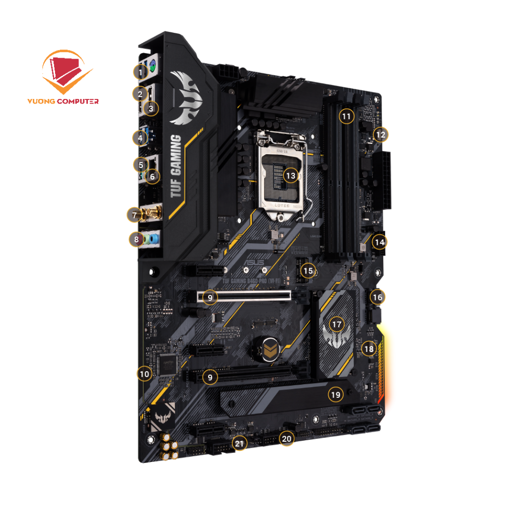 Mainboard ASUS TUF GAMING B460 PRO WI-FI - vuongcomputer.com